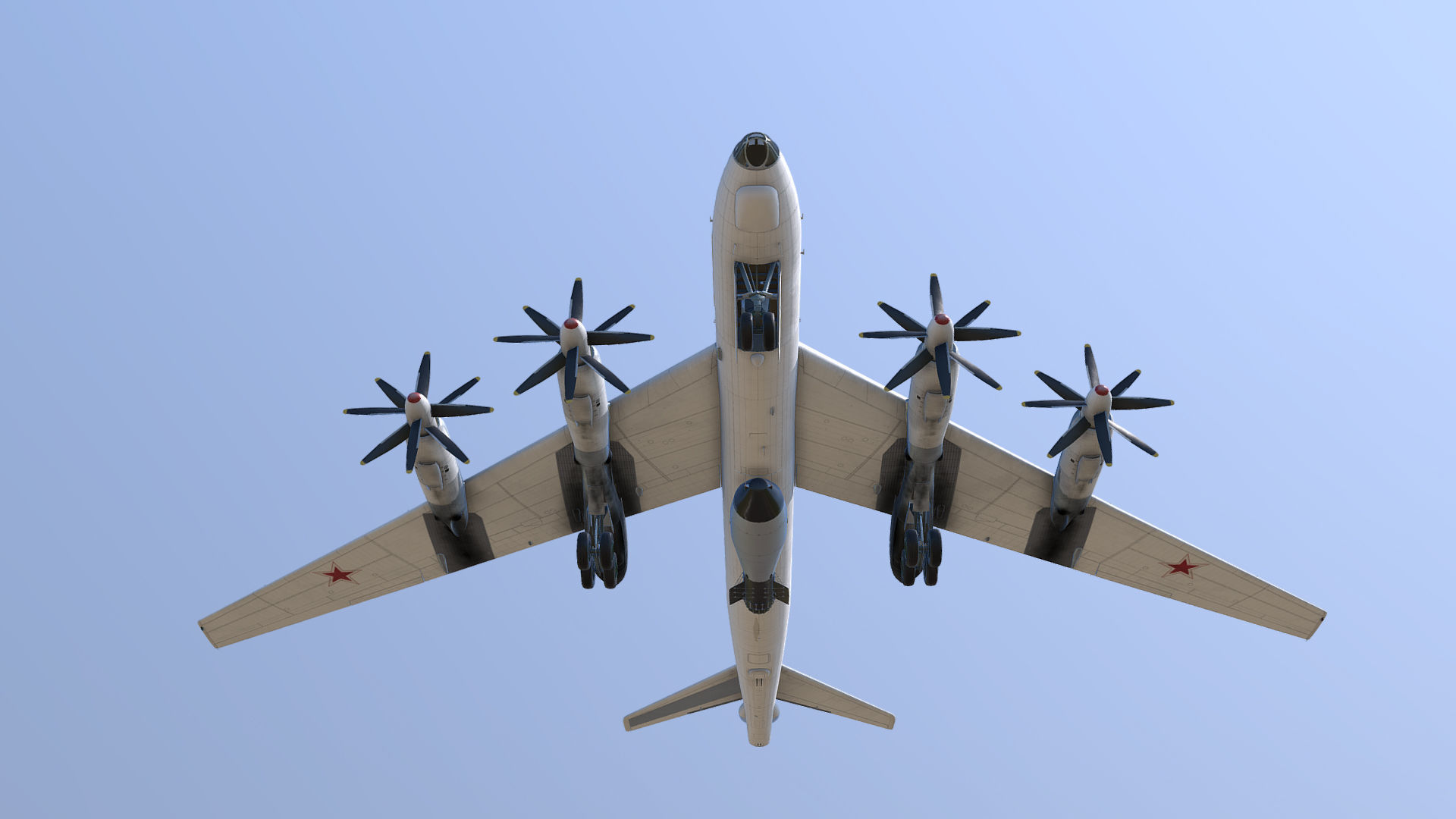 Tupolev Tu-95V Bear A Tsar Bomba 3D model | CGTrader