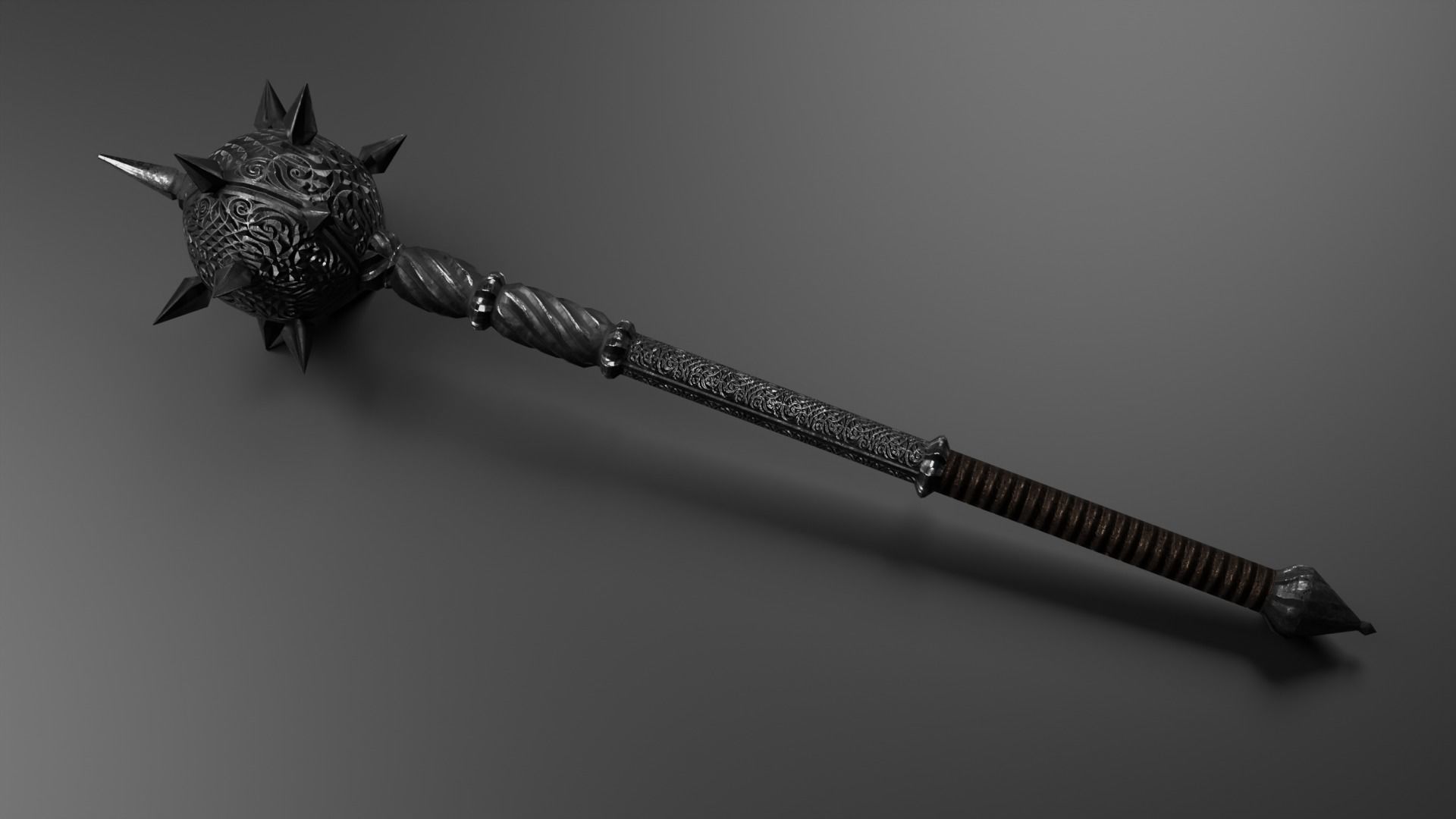 3D model Morning Star Mace VR / AR / low-poly | CGTrader
