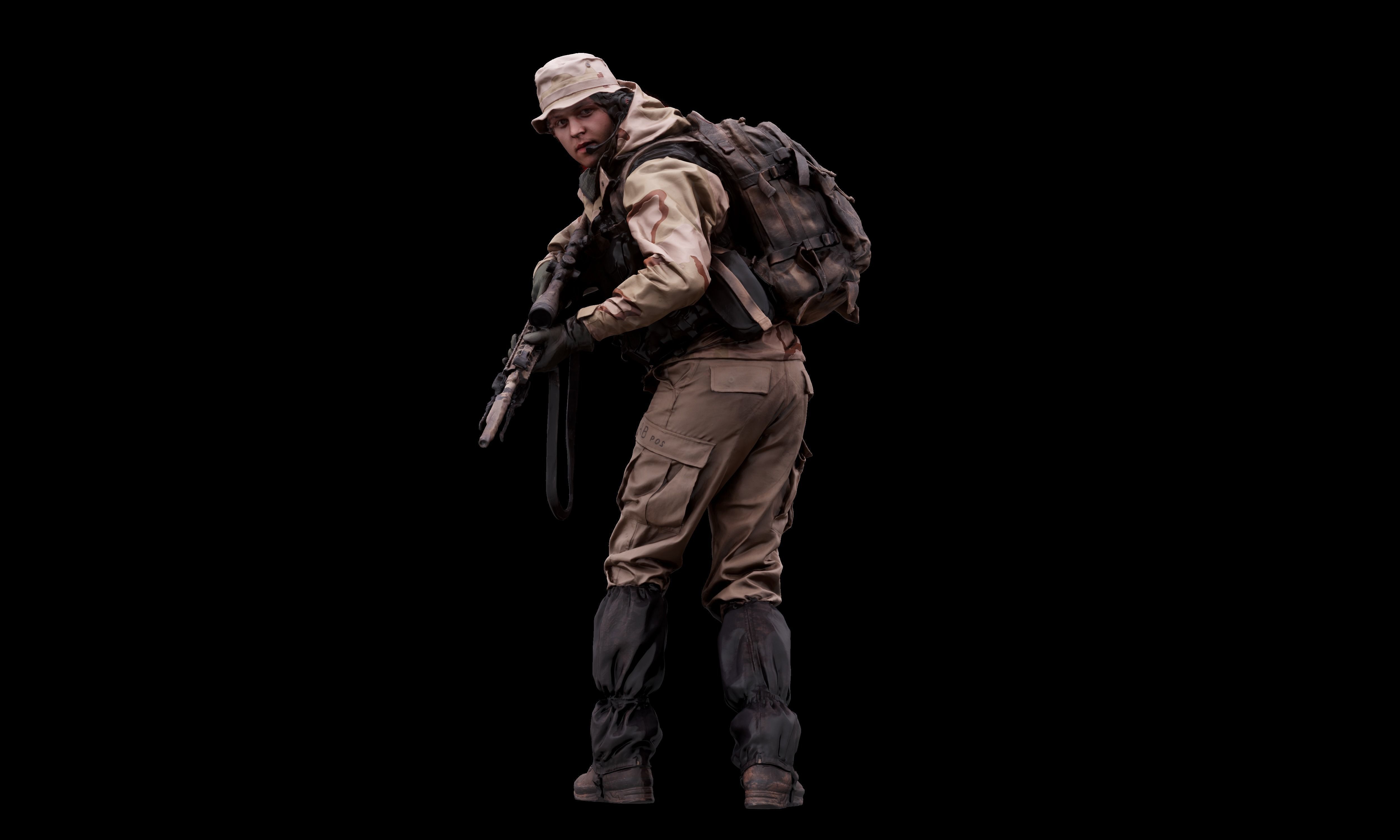 3D Body Scan Reece Bates Army Seal Team 3D model | CGTrader
