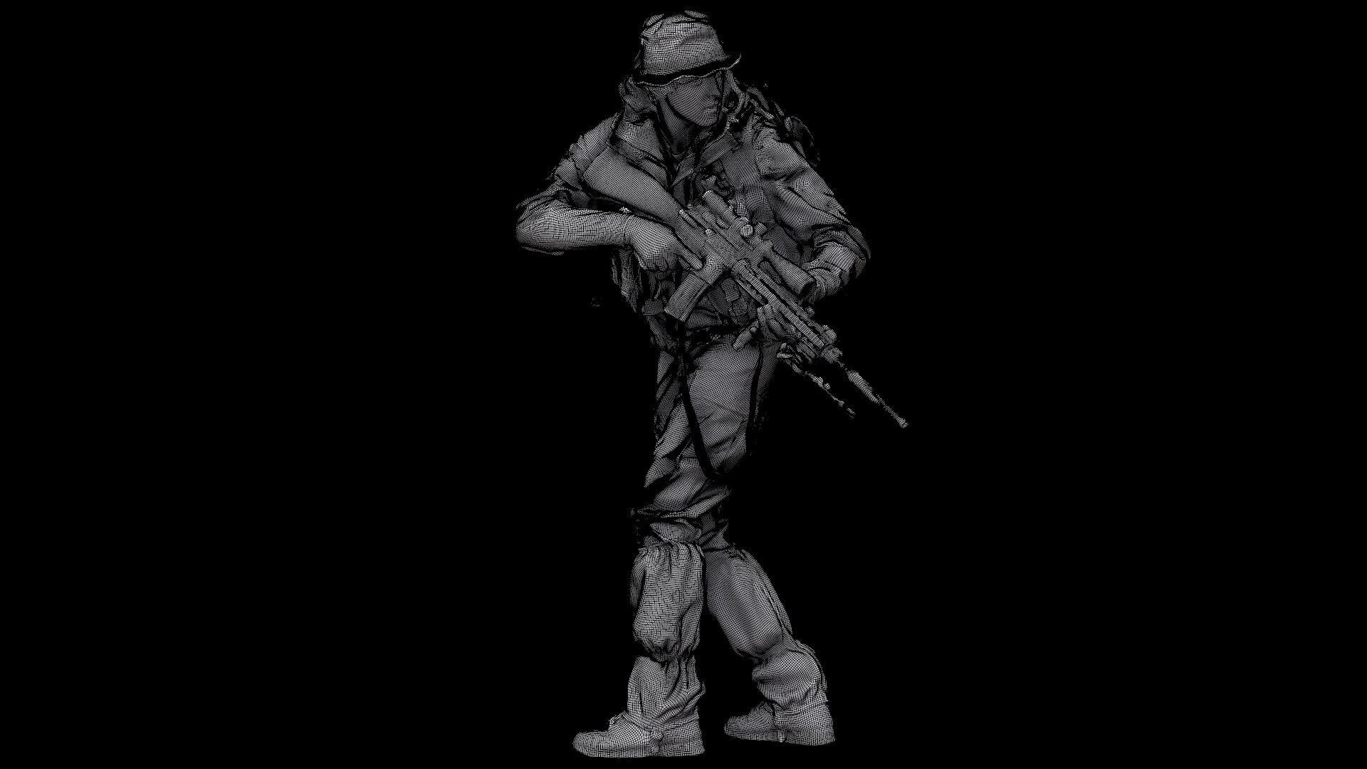 3D Body Scan Reece Bates Army Seal Team 3D model | CGTrader