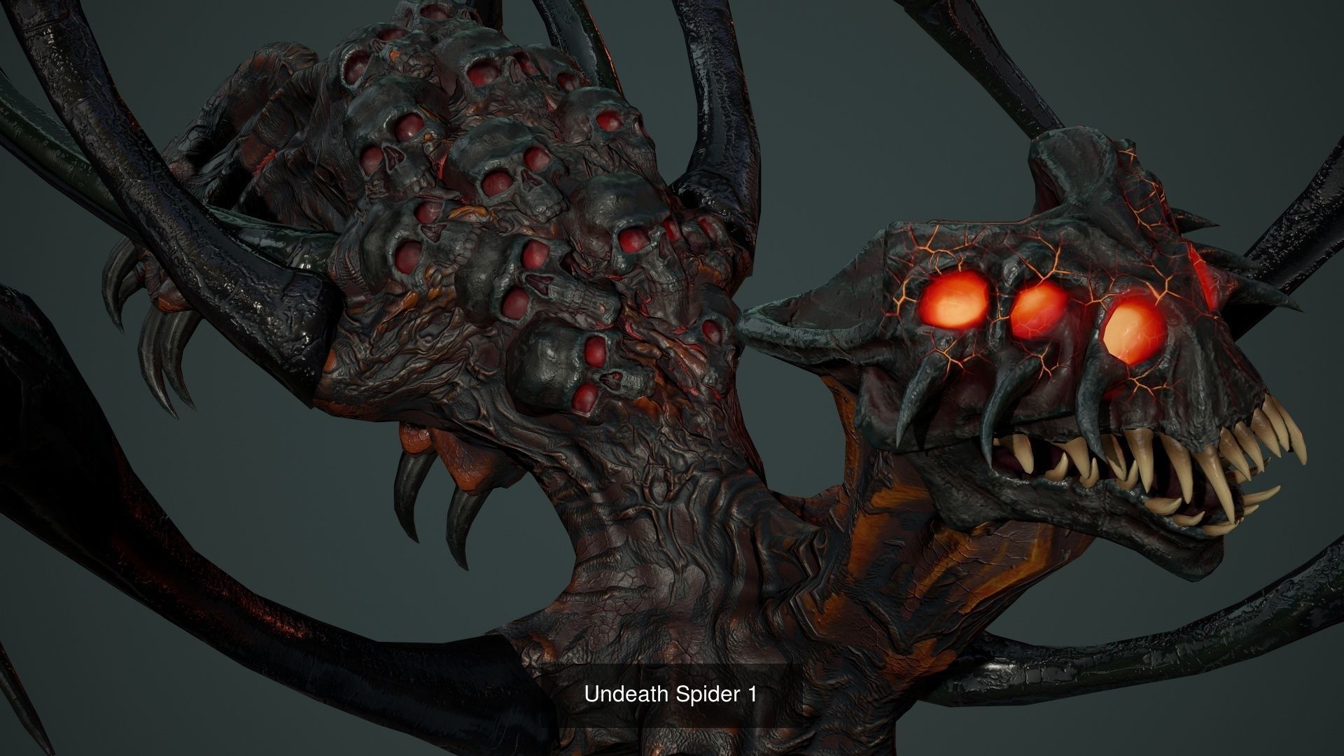 3D Model Collection Undead Spiders Pack VR / AR / low-poly | CGTrader