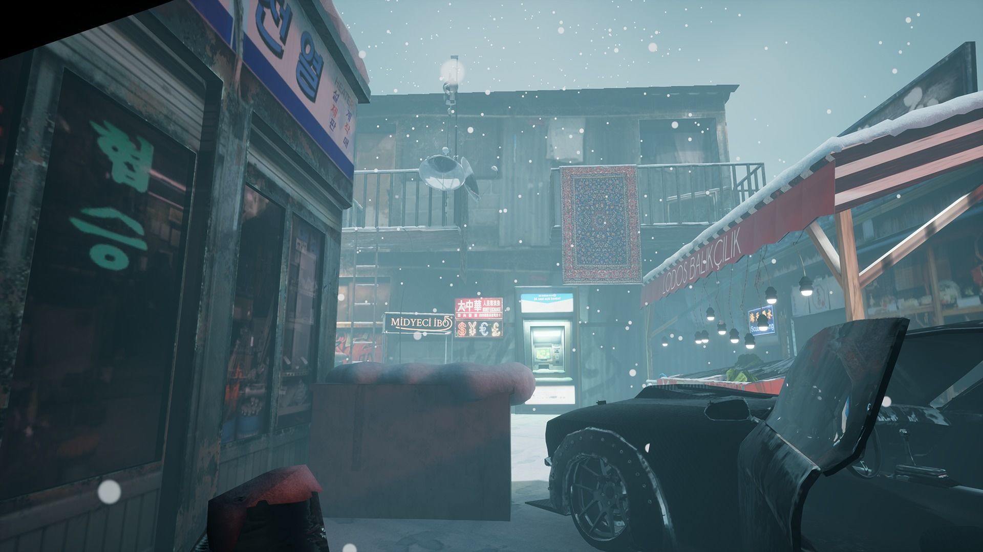Cyberpunk Ghetto Street UE4 Scene 3D model animated | CGTrader