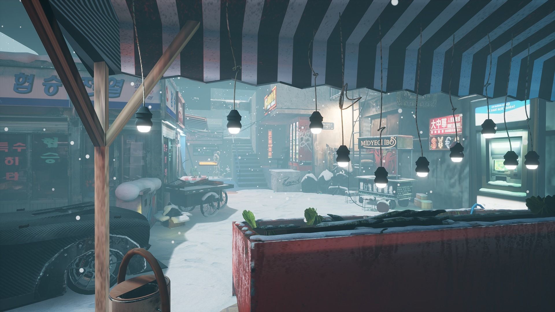 Cyberpunk Ghetto Street UE4 Scene 3D model animated | CGTrader