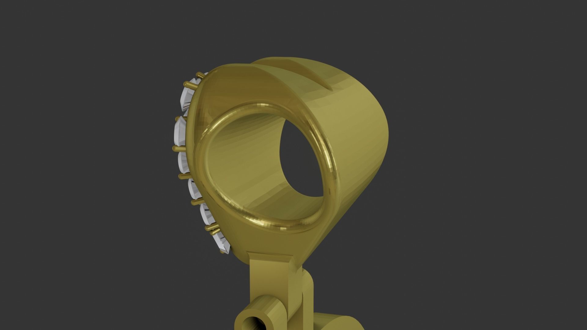 Heart Shaped Bail 3D model 3D printable | CGTrader