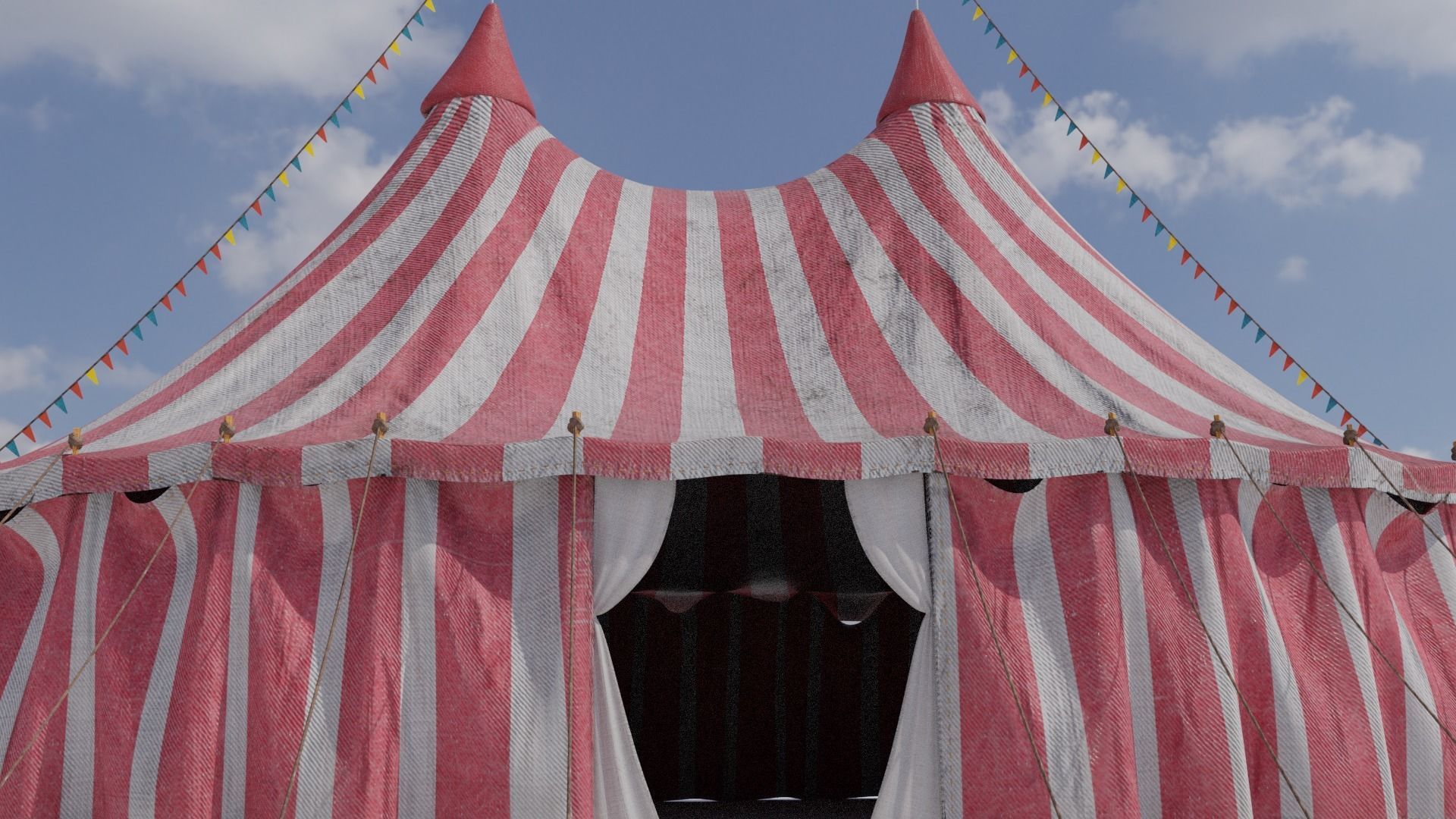 3D model Circus Tent VR / AR / low-poly | CGTrader