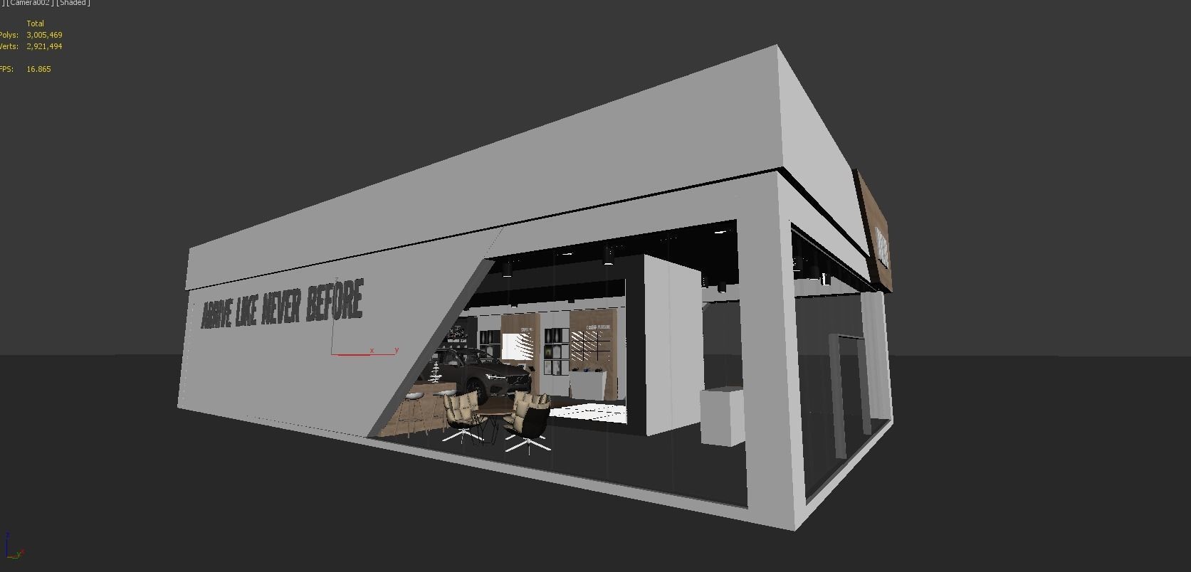 volvo pop up store 3D model | CGTrader