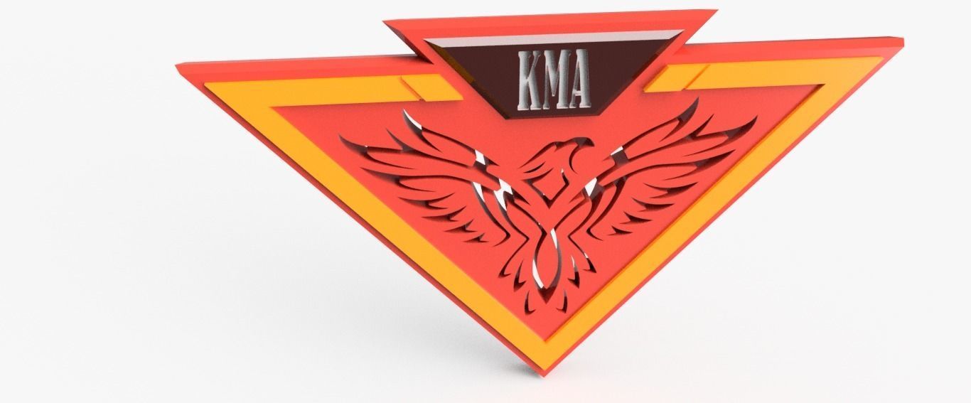 KMA emblem 01 free 3D model | CGTrader