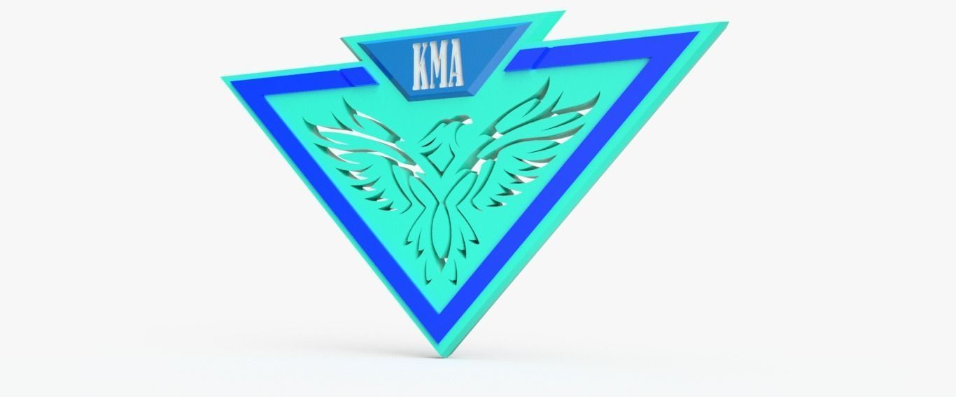 KMA emblem 01 free 3D model | CGTrader