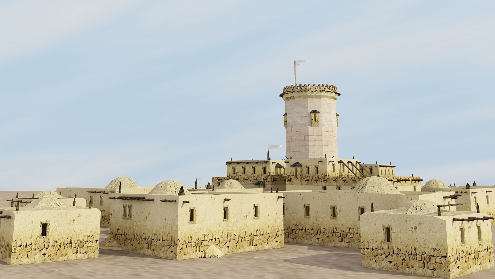 3D model ancient city war valley VR / AR / low-poly | CGTrader