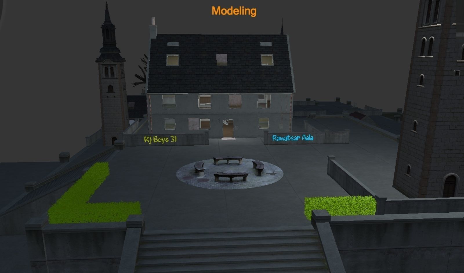 3D model free fire clock tower VR / AR / low-poly | CGTrader