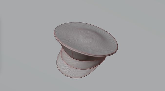 Peaked cap 3D model | CGTrader