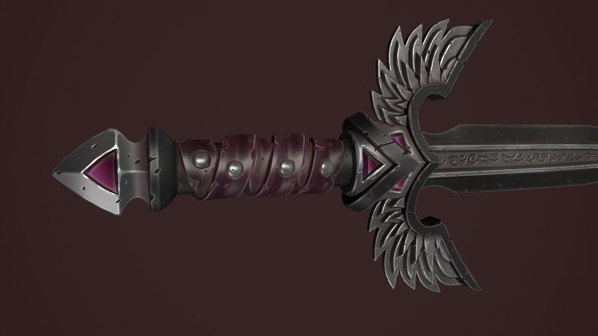 3D model Rune dagger VR / AR / low-poly | CGTrader