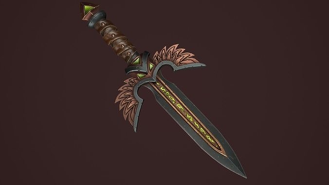3D model Rune dagger VR / AR / low-poly | CGTrader