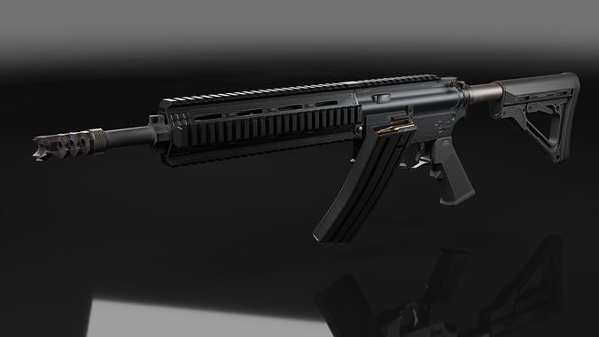 FREE HK416 M4 AR15 M16 Rifle Project free 3D model | CGTrader