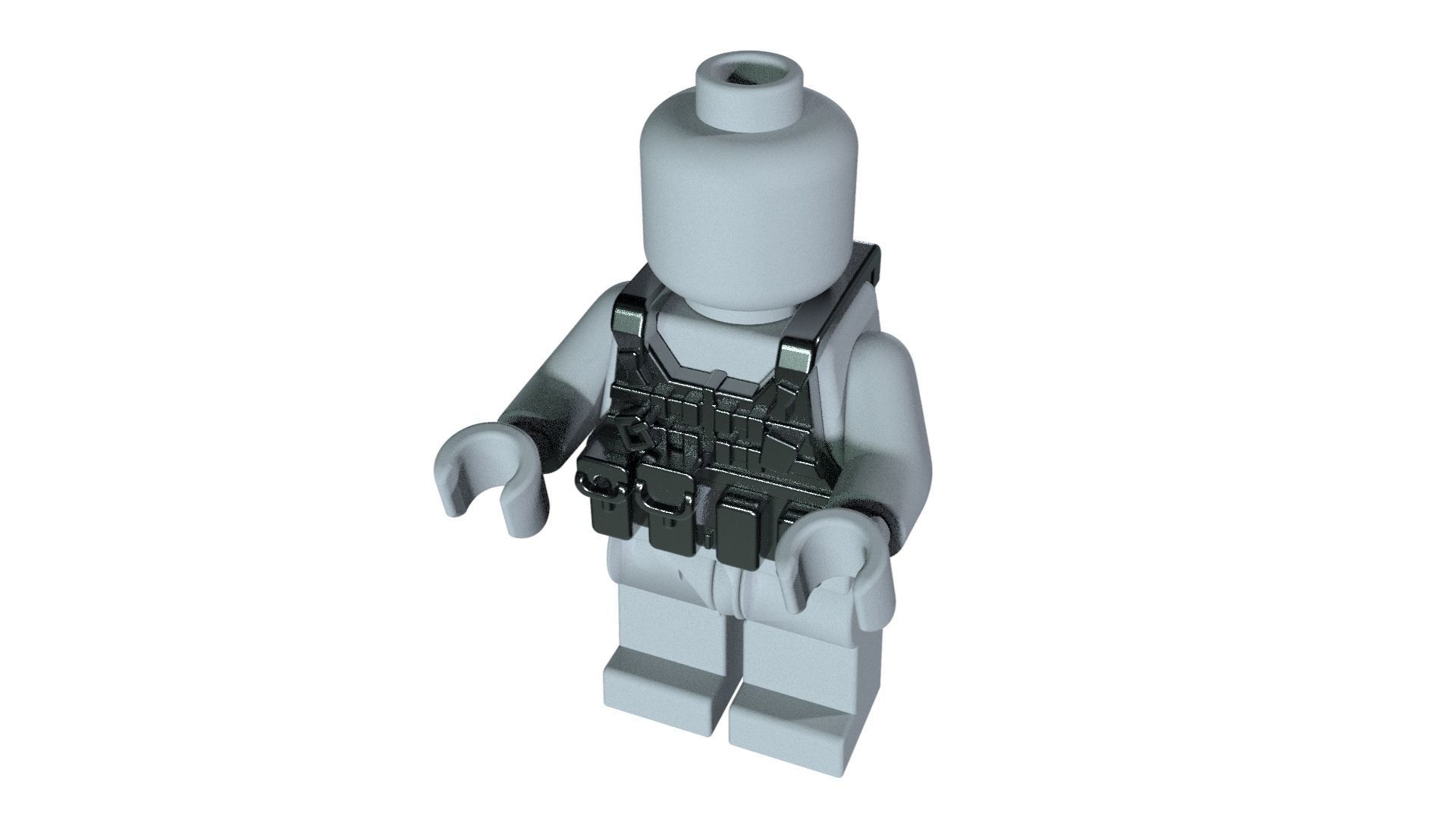 Lego body armor matches real object lego brick 3D model | CGTrader