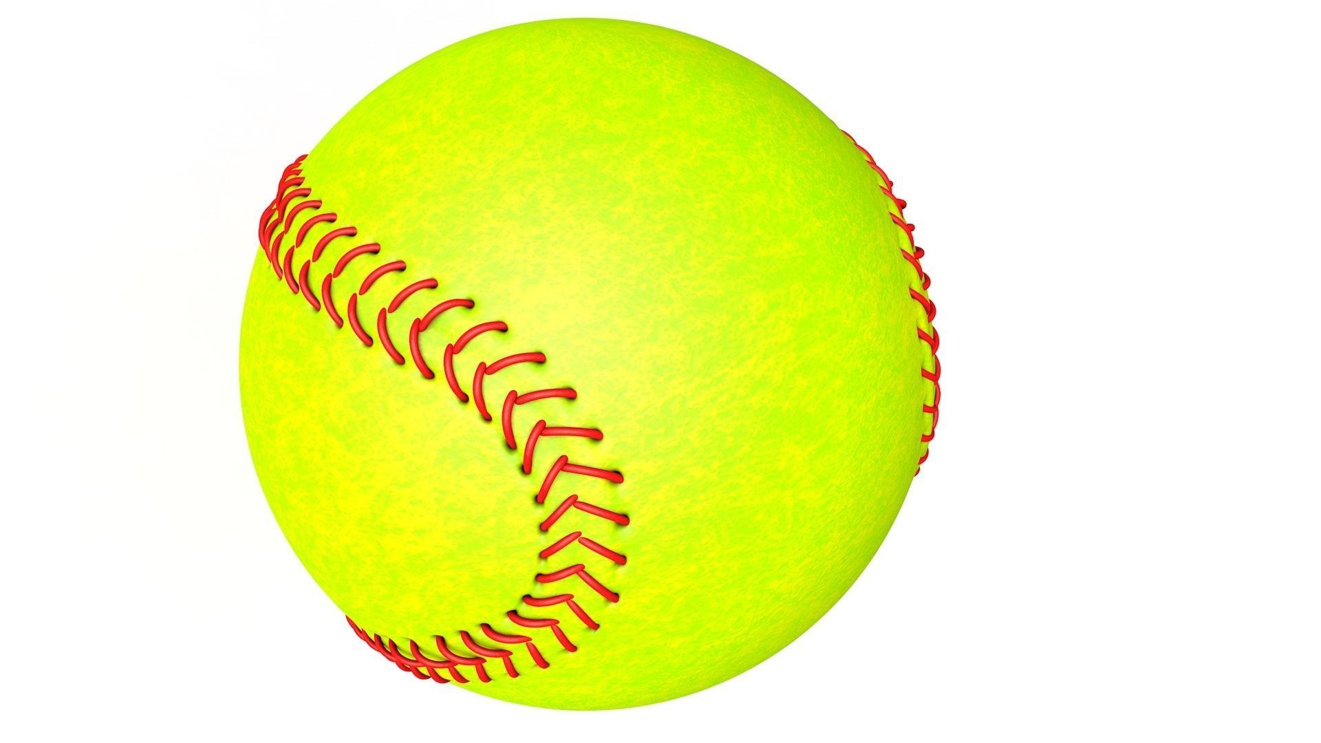 Softball 3D model | CGTrader