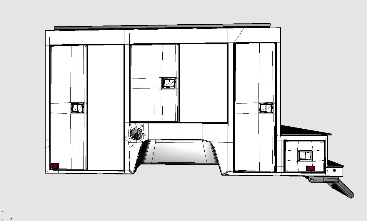 3D model Douglass Truck Bodie Platform for Truck VR / AR / low-poly | CGTrader