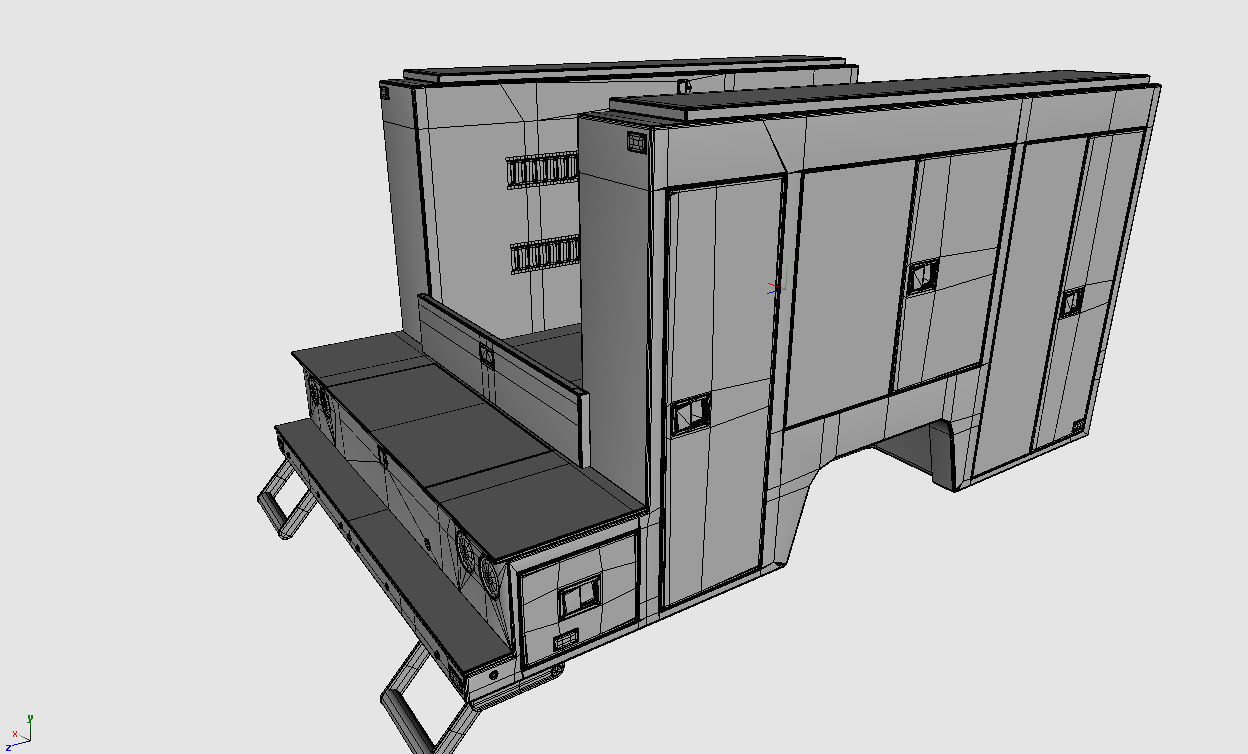 3D model Douglass Truck Bodie Platform for Truck VR / AR / low-poly | CGTrader