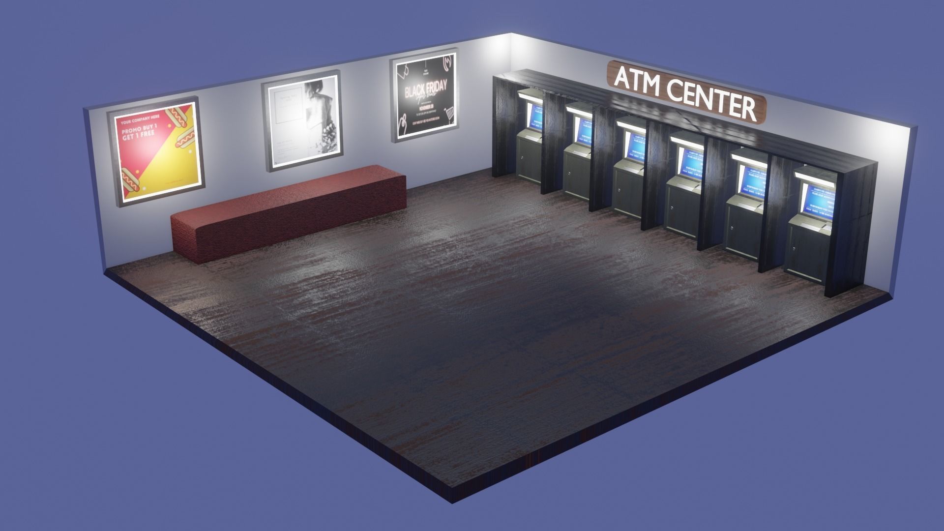 ATM CENTER 3D MODEL 3D model | CGTrader