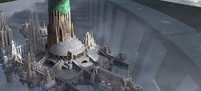 Noble Towers Architecture Kit bash 3D model | CGTrader