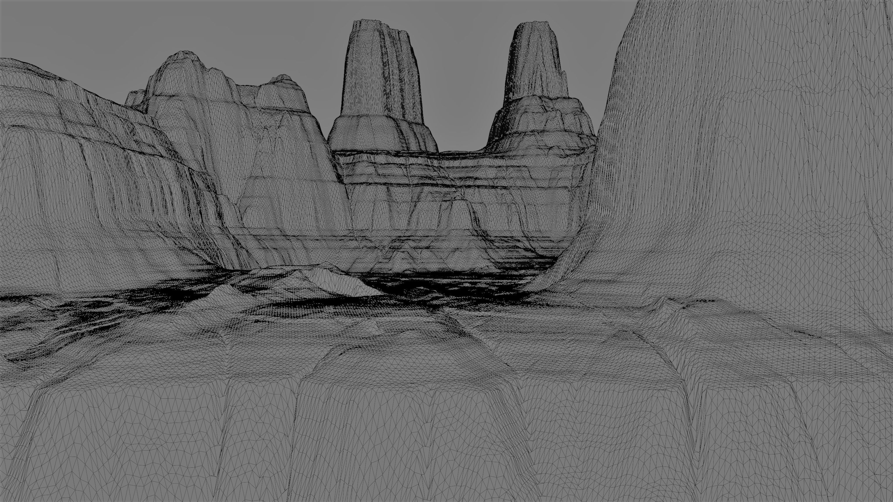 8K Detailed Cliff Landscape 3D model | CGTrader