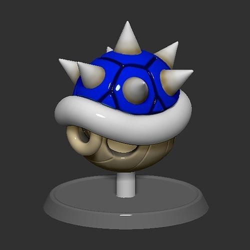 Mario Spiny Shell Koopa Troopa Based 3D model 3D printable | CGTrader