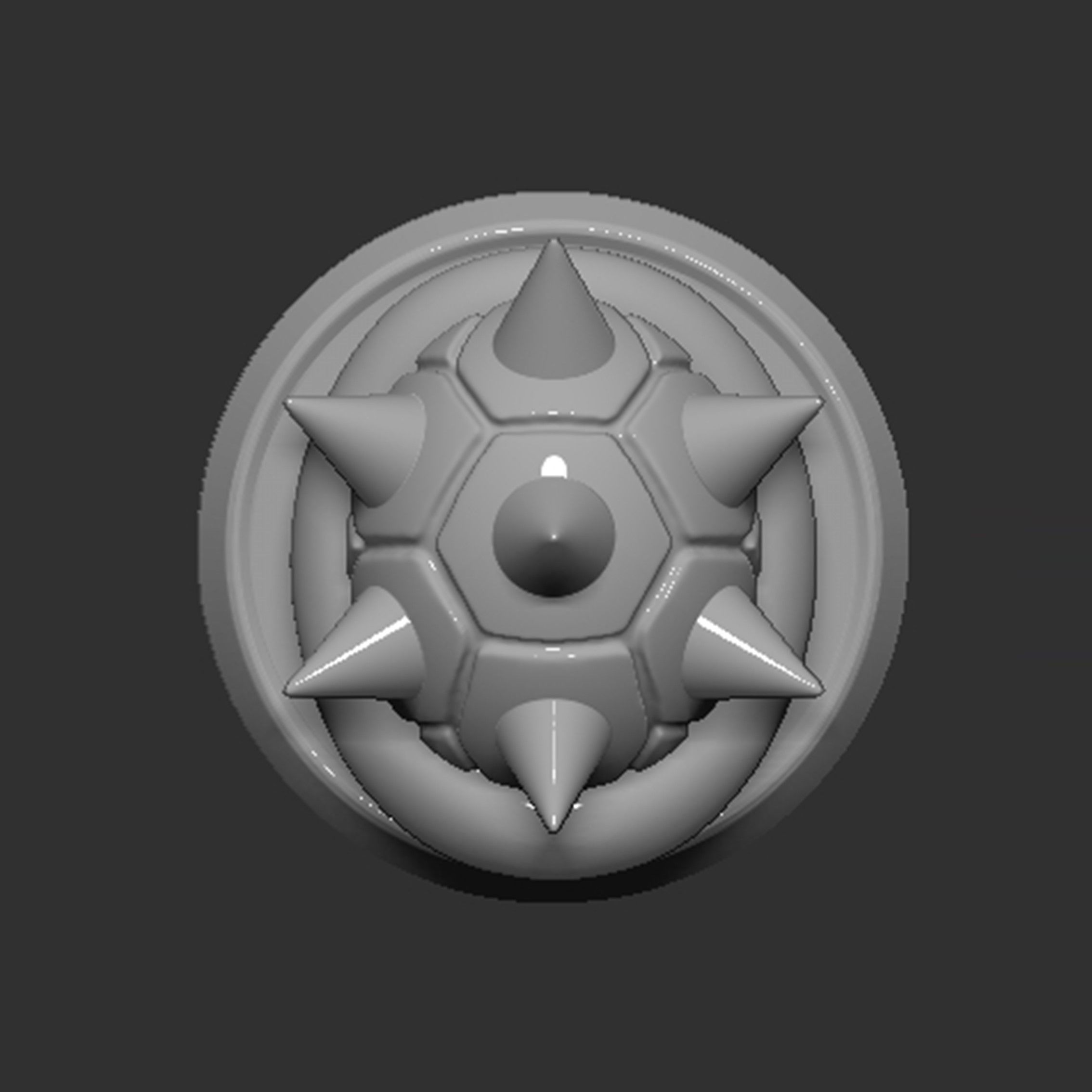 Mario Spiny Shell Koopa Troopa Based 3D model 3D printable | CGTrader