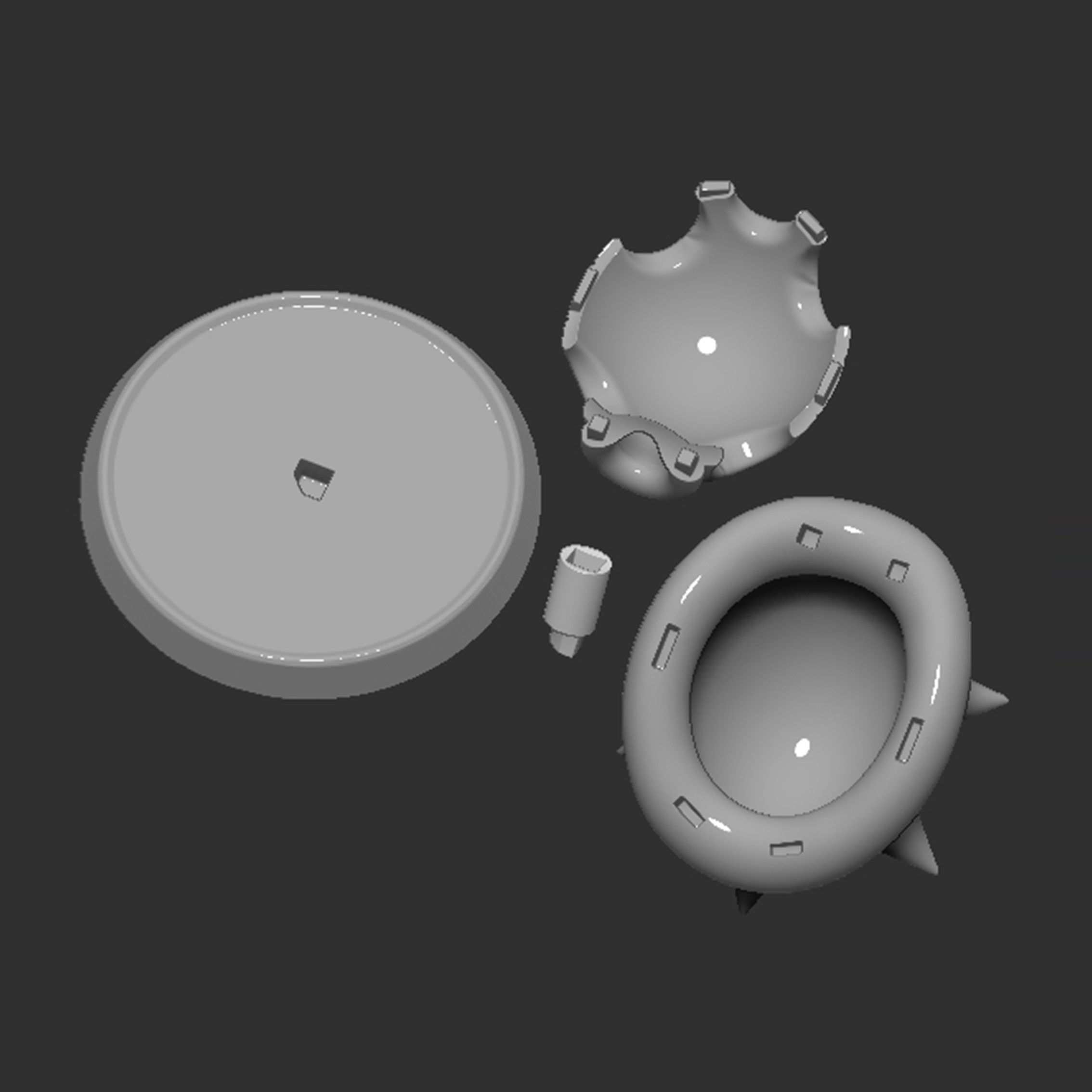 Mario Spiny Shell Koopa Troopa Based 3D model 3D printable | CGTrader