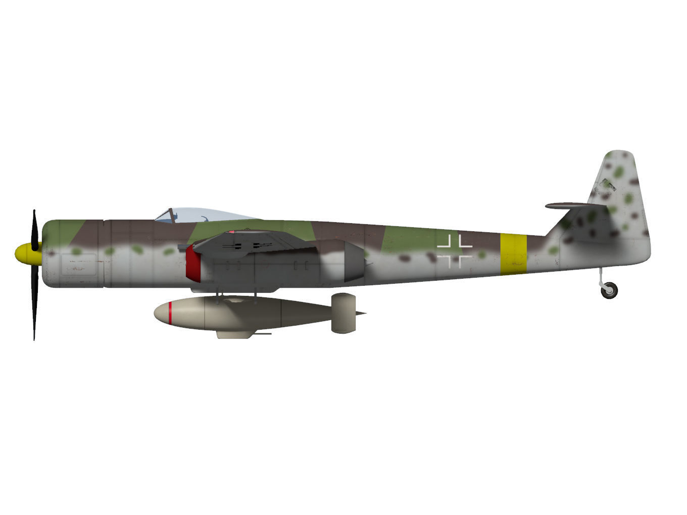 Blohm Voss P204 3D model | CGTrader