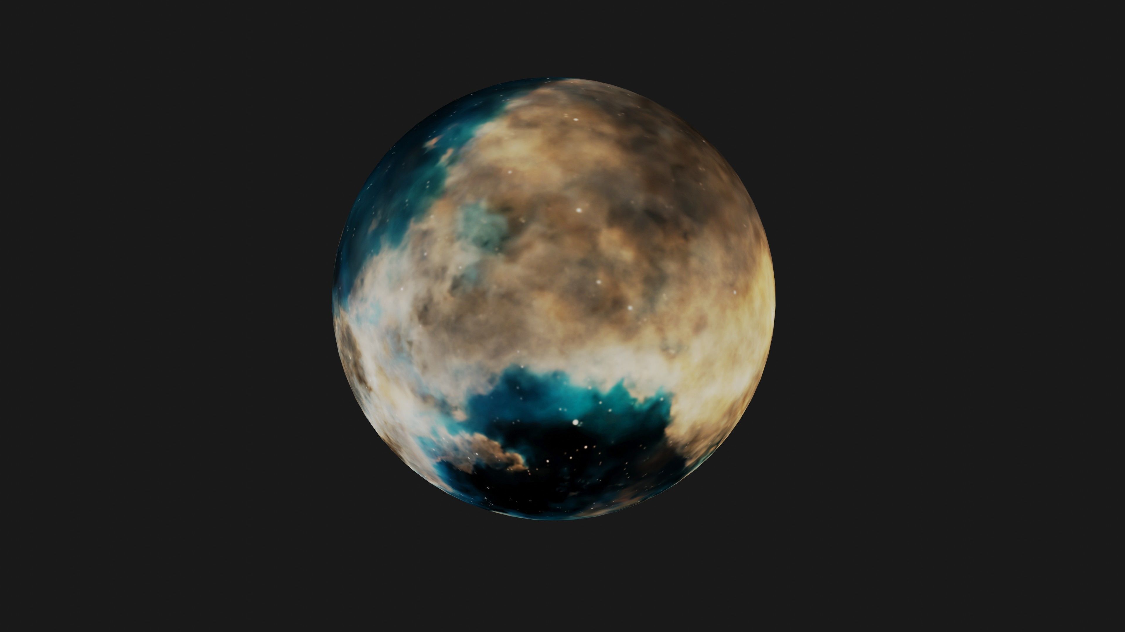3D model HDRI Panoramic Sky - VR 360 starfield extreme outer space ...