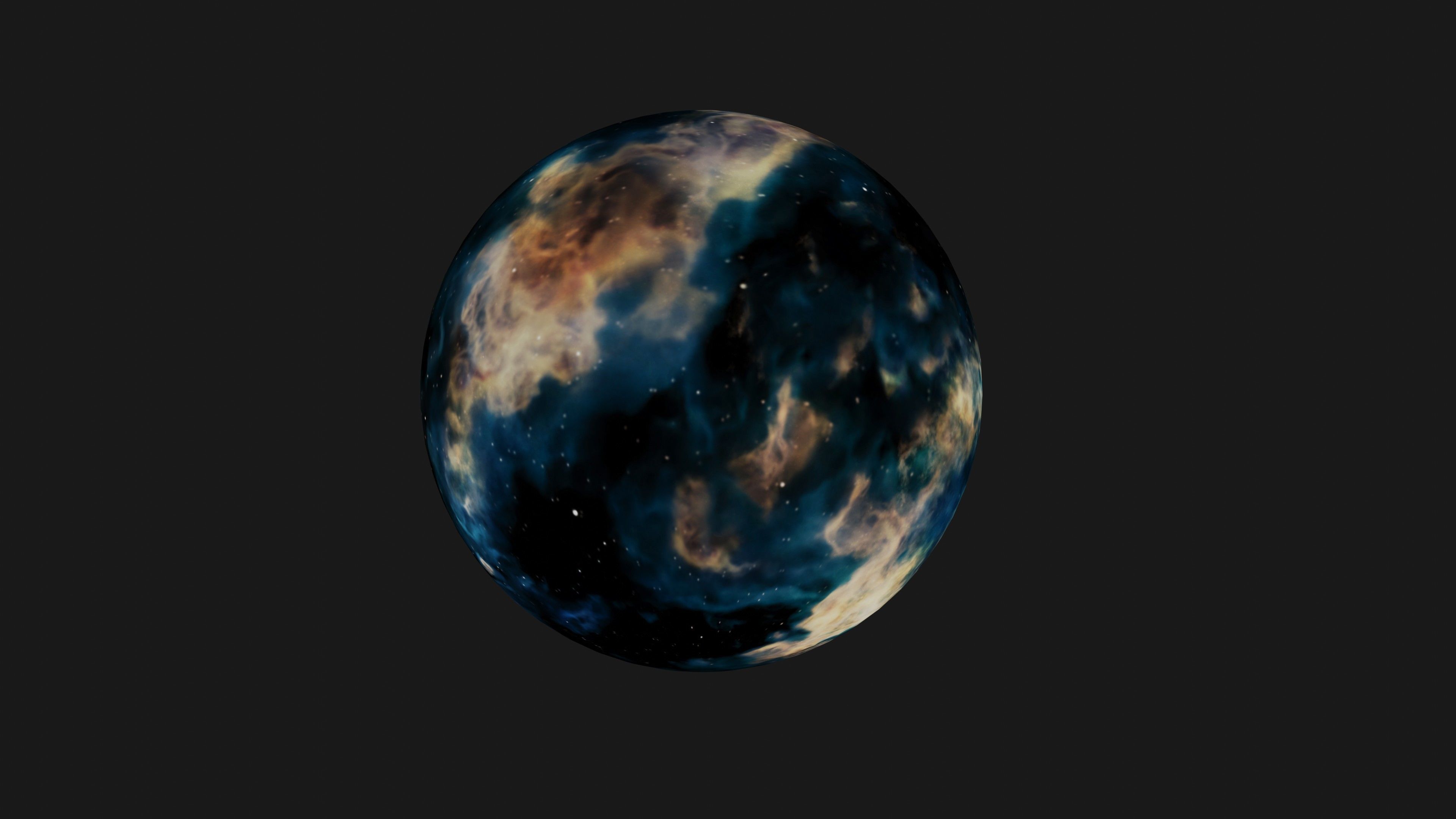 3D model HDRI Panoramic Sky - VR 360 starfield extreme space ...