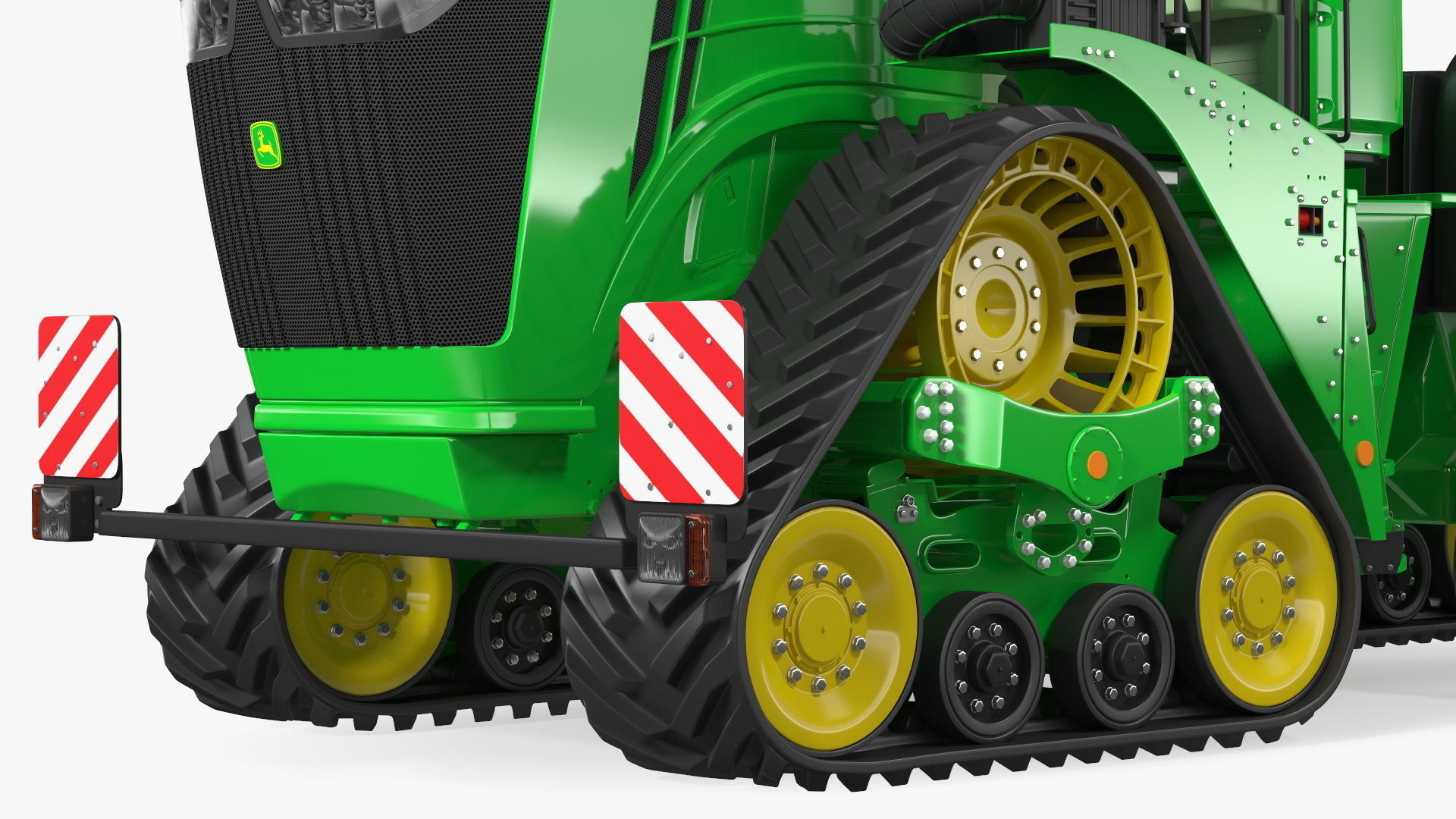 John Deere Four Track 9RX Series Tractor Clean 3D model | CGTrader