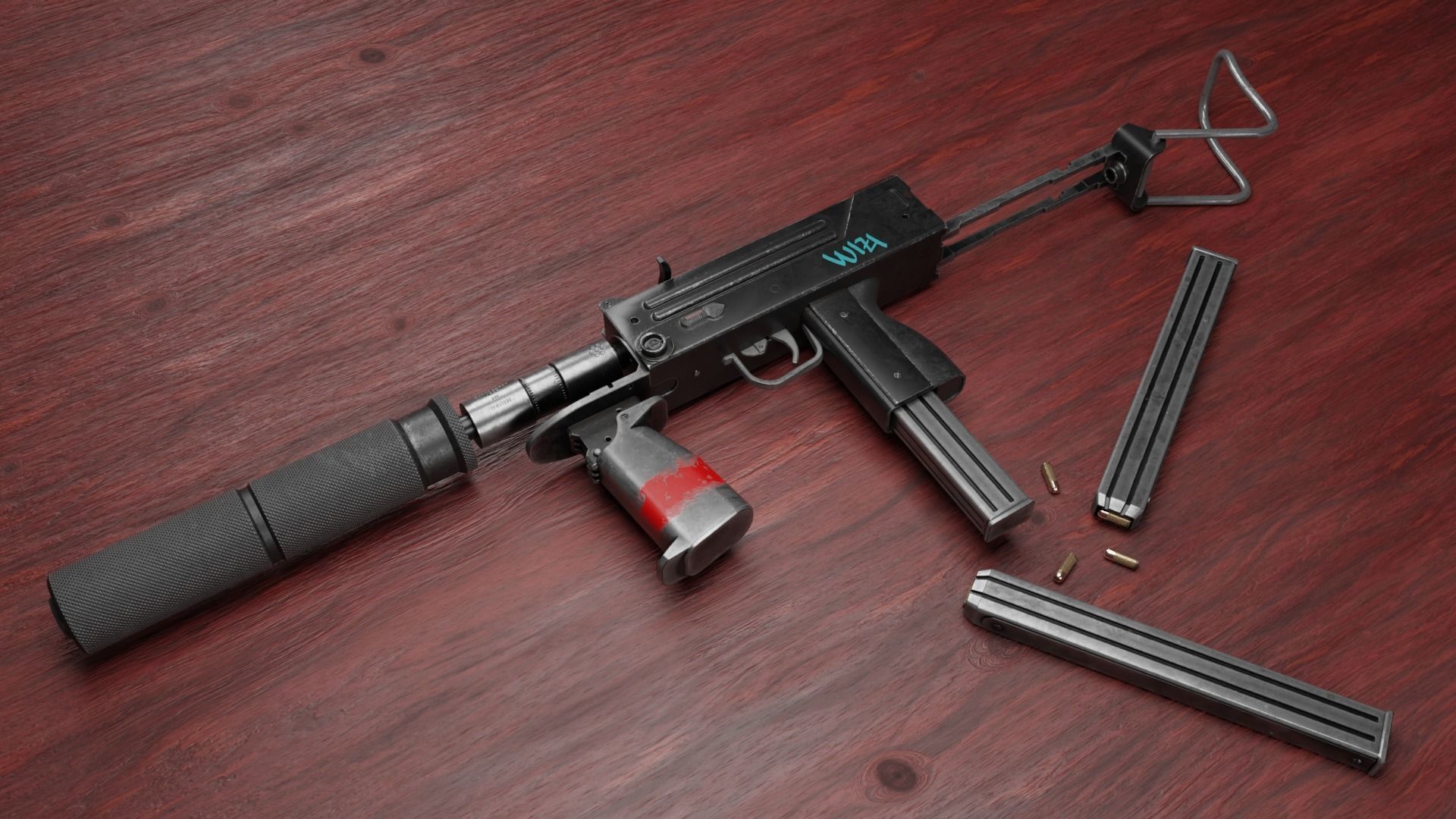 MAC-10 Submachine Gun 3D model | CGTrader