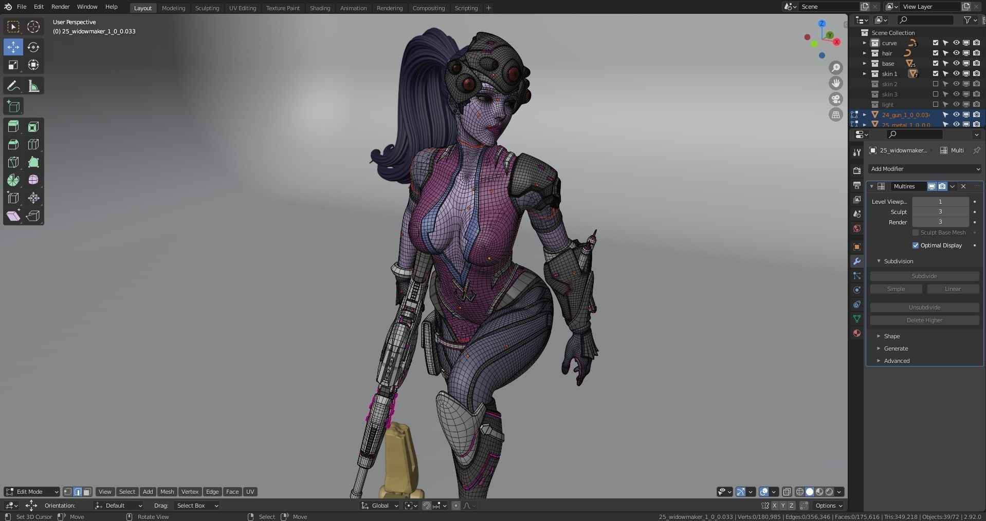 Overwatch - Widowmaker 3D model | CGTrader