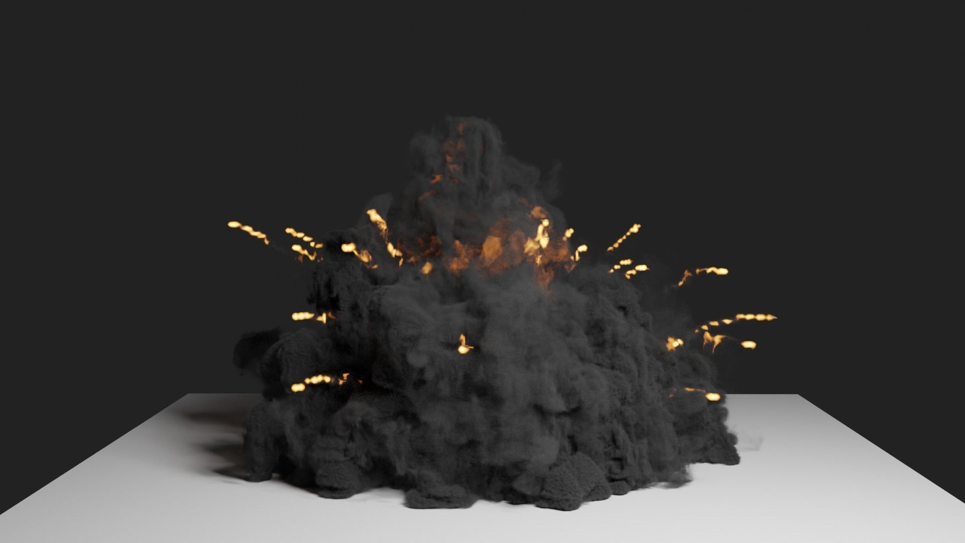 3D model Grenade Dust Explosion Simulation VR / AR / low-poly | CGTrader