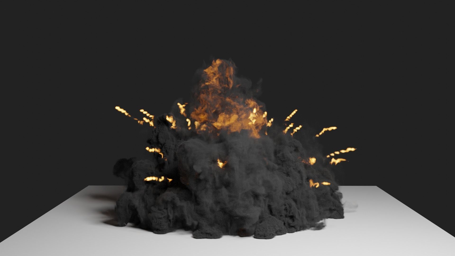 3D model Grenade Dust Explosion Simulation VR / AR / low-poly | CGTrader