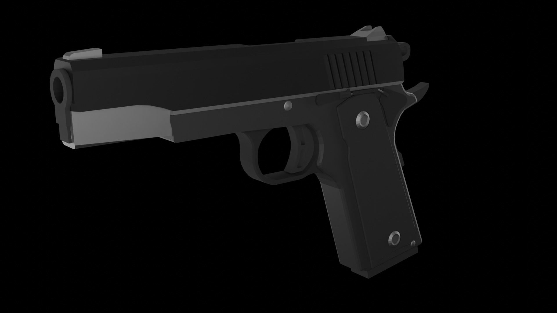 Simple Colt M1911 free VR / AR / low-poly 3D model | CGTrader