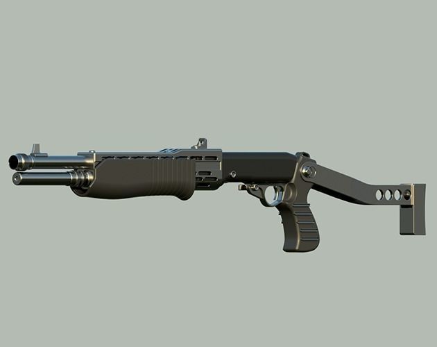 Franchi SPAS-12 shotgun 3D model 3D model | CGTrader