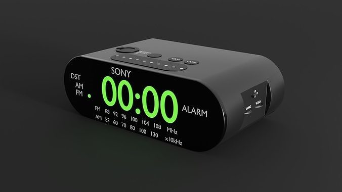 Digital Clock 3D model | CGTrader