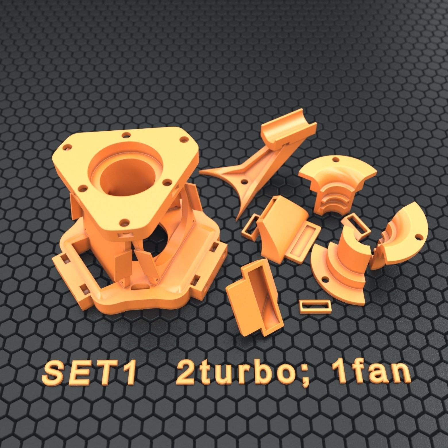 Set of modifications for the delta printer 3D model 3D printable | CGTrader