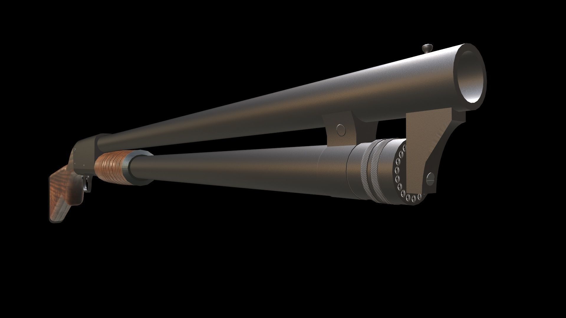 3D model New Ithaca 37 Home Defense Shotgun VR / AR / low-poly | CGTrader