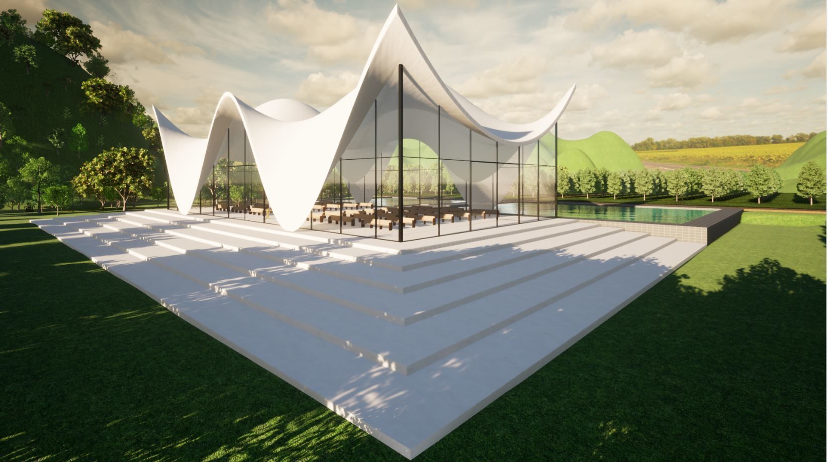 Bosjes Chapel 3D model | CGTrader