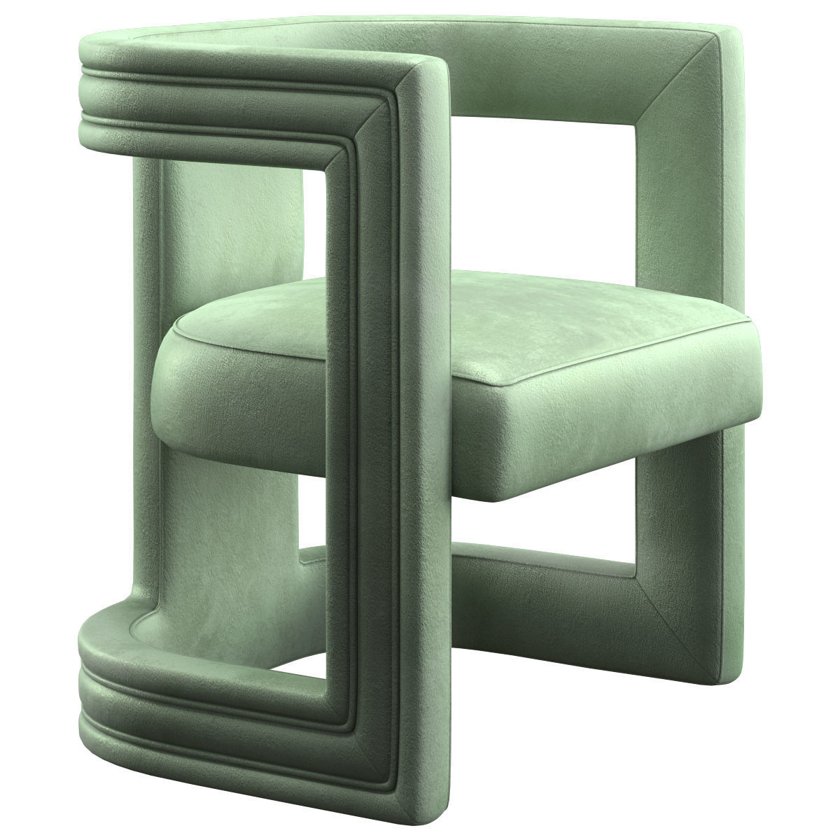 Rukay Bold Barrel Armchair by Brabbu Design 3D model | CGTrader