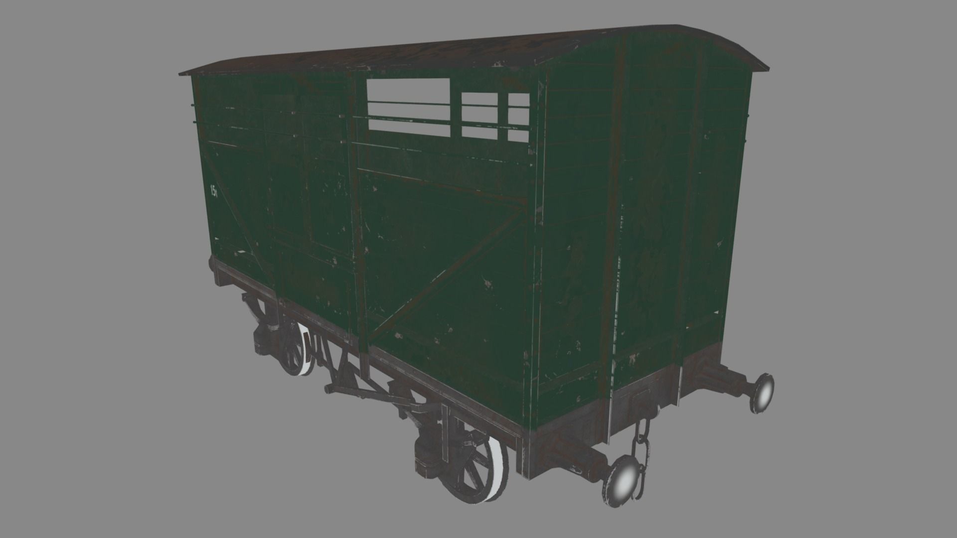 3D model Cattle Car VR / AR / low-poly | CGTrader