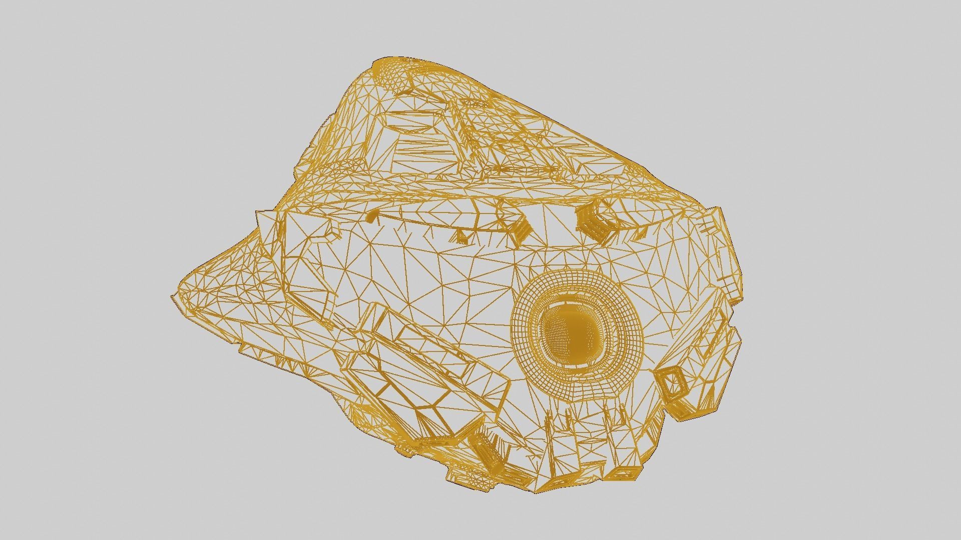 Drone visor SciFi helmet headset TEXTURED 4K 3D model | CGTrader