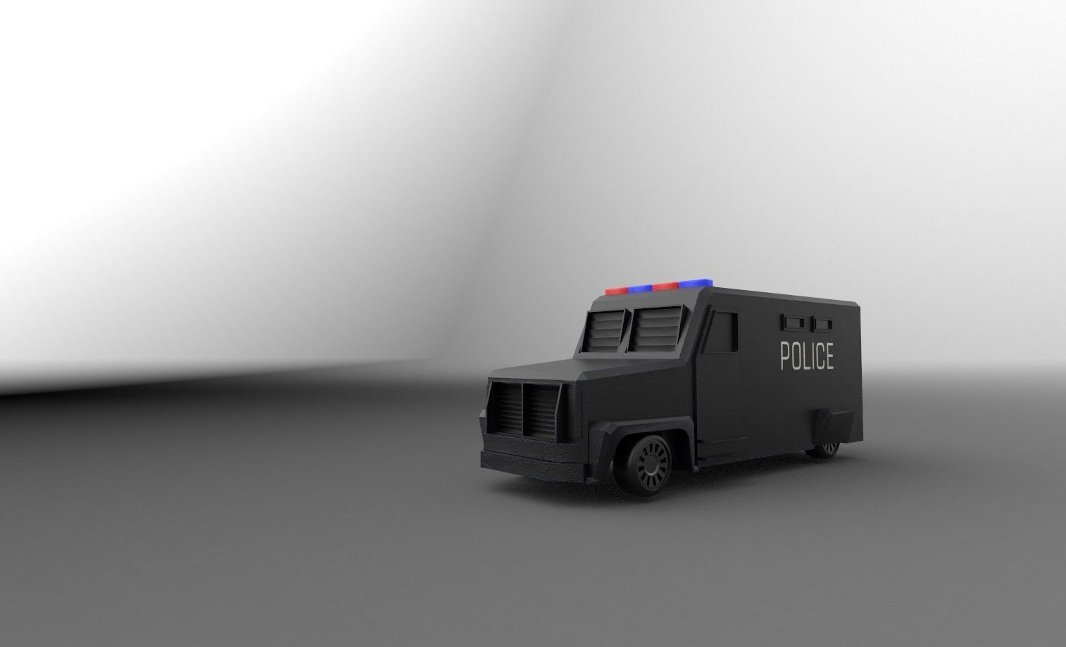 3D model Police Armored Truck SWAT Van 3D Model VR / AR / low-poly ...
