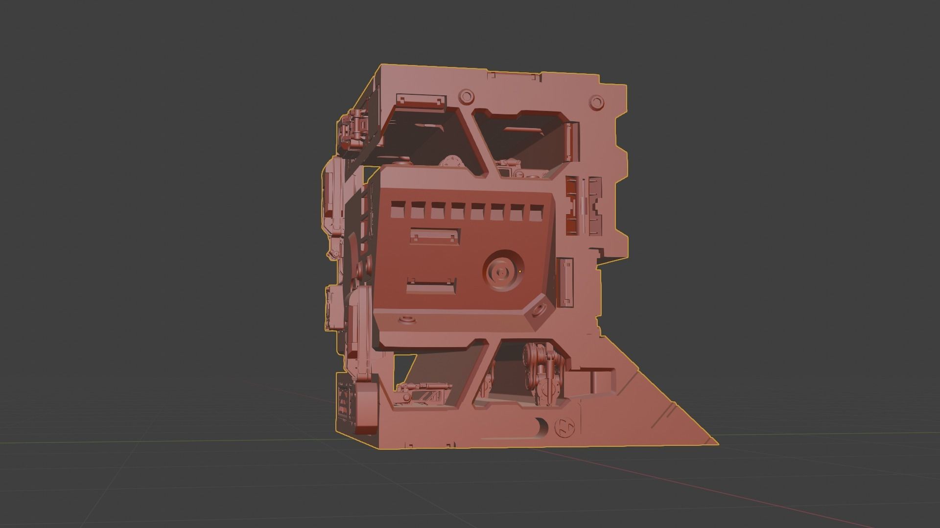 Sci-fi asset for a military KITBASHING taste 3D model | CGTrader