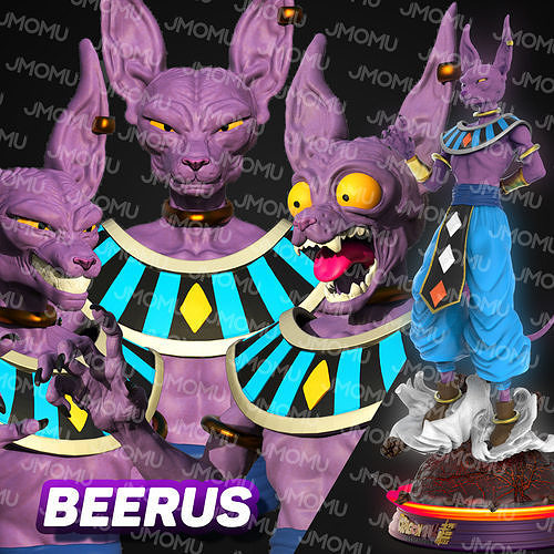 Beerus Figure 3D print model 3D model 3D printable | CGTrader