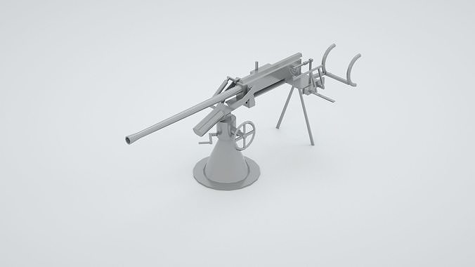 2cm - 20mm Flak 30 38 Flakvierling 38 3D model | CGTrader