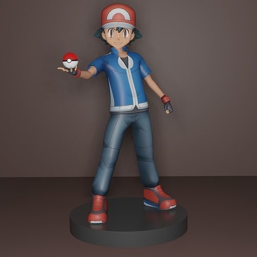 Ash Ketchum 3D model 3D printable | CGTrader